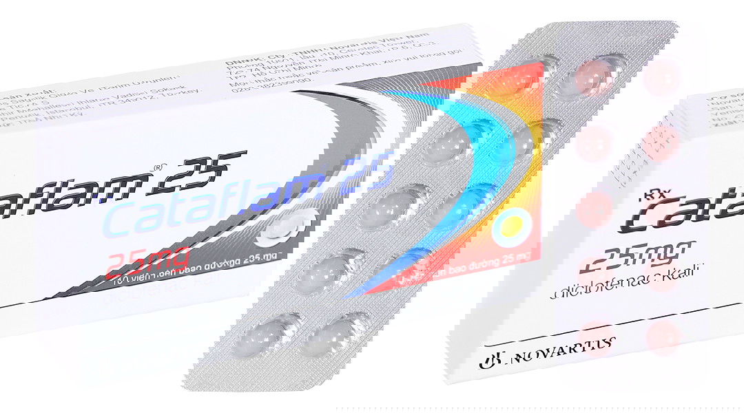 Thuốc Cataflam (diclofenac): Công dụng, cách dùng và lưu ý - YouMed