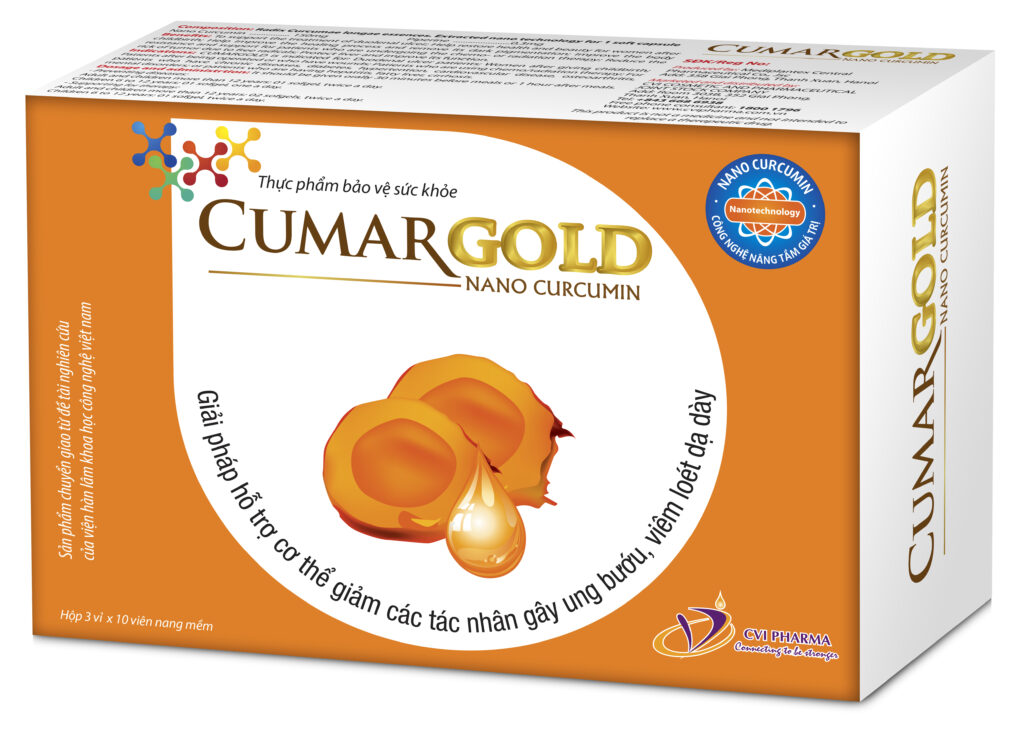 CumarGold (Nano curcumin): Thảo dược trị bệnh viêm loét dạ dày