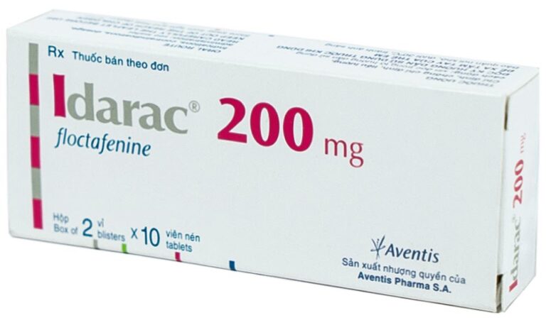 Idarac (floctafenine): Công dụng, cách dùng và lưu ý - YouMed