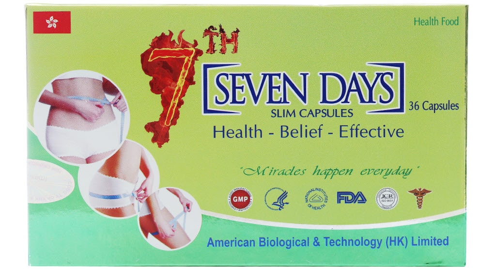 Viên uống giảm cân Seven Days có tốt không? Giá, thành phần và cách sử dụng