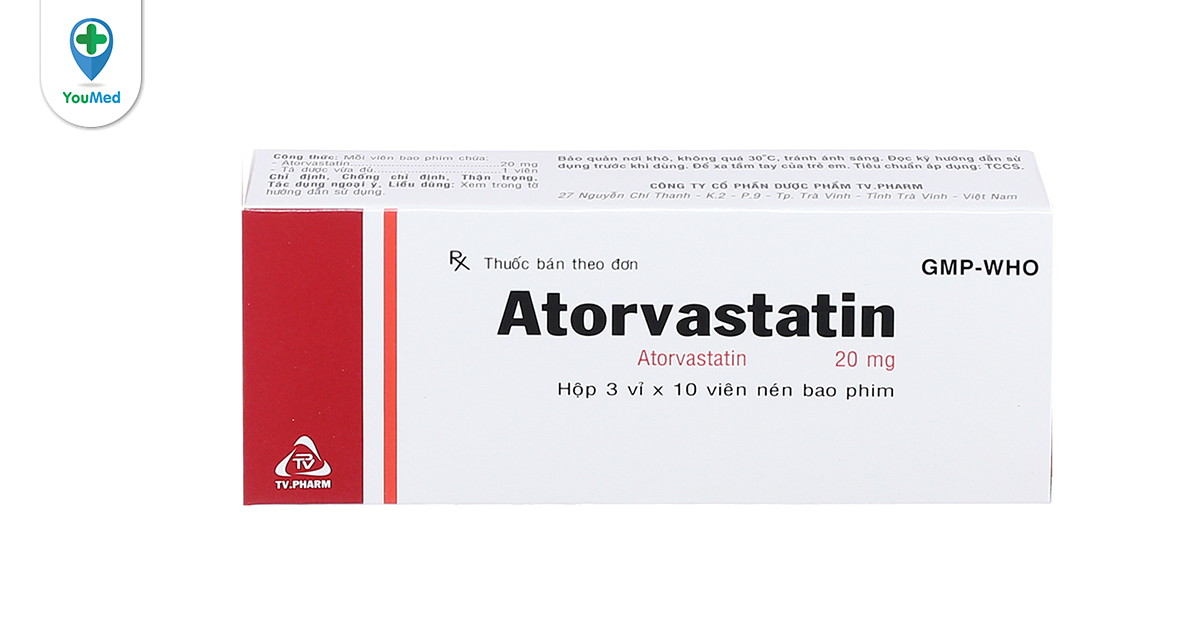 Atorvastatin T.V Pharm là thuốc gì? Công dụng, cách dùng và lưu ý khi ...