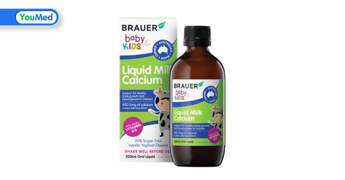 Siro Canxi Brauer Liquid Milk Calcium có tốt không? Cần lưu ý gì khi sử ...