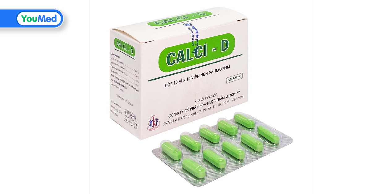 Calci D Mekophar là thuốc gì? Công dụng, cách dùng và lưu ý khi dùng