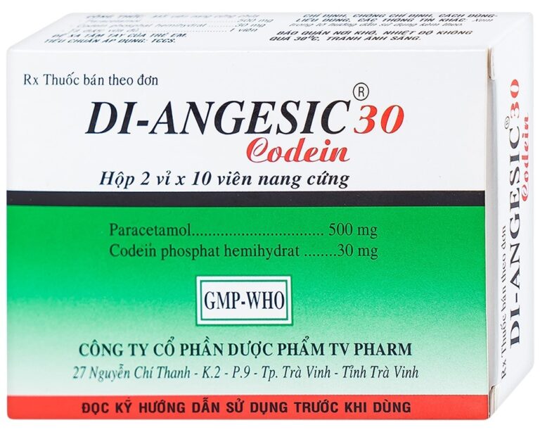 Di-Angesic 30 là thuốc gì? Công dụng, cách dùng và lưu ý khi dùng